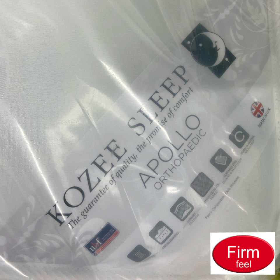 Shakespeare Kozee Sleep Apollo Orthopaedic 135cm (4ft6) Double Mattres — Bed Shop Tamworth